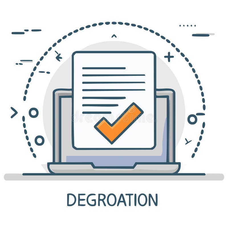 Digital Document Approval with Checklist on Laptop Screen, Verification ...