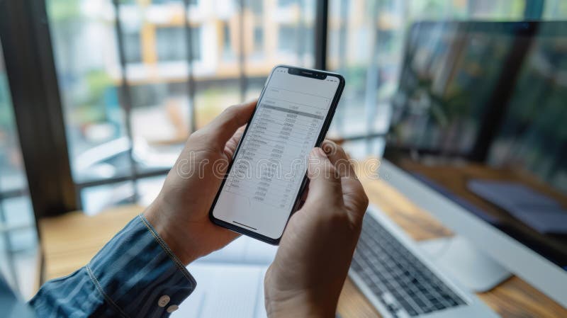 Digital Document Control: Businessman Reviewing Checklist and Filing ...