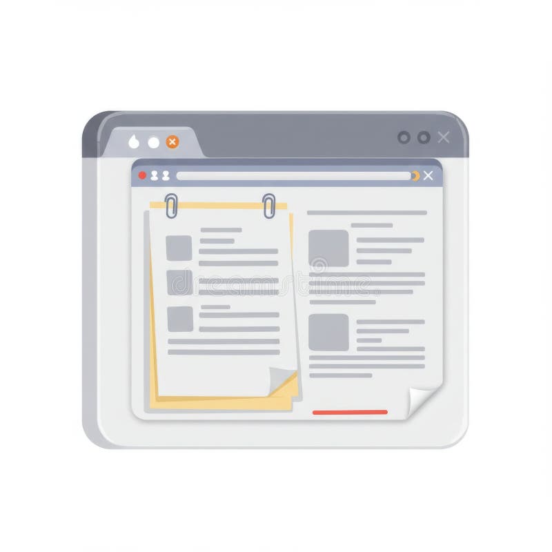 Digital Document Displayed on a Webpage Stock Photo - Image of text ...