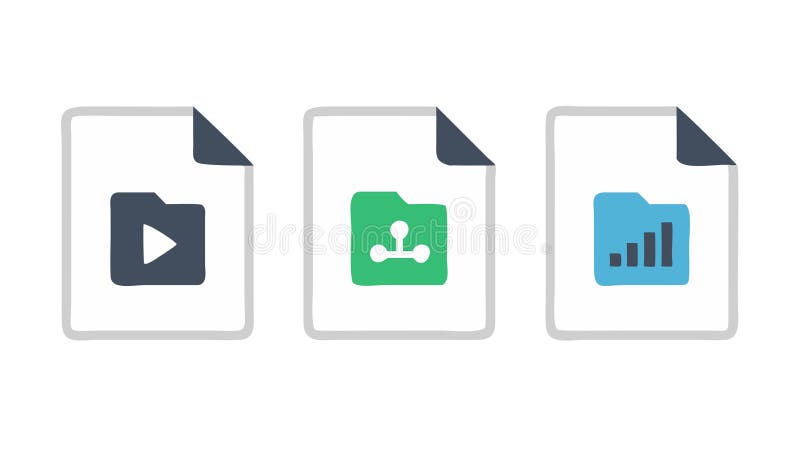 Digital Document Files Multimedia Download, Vector Design Generative AI ...