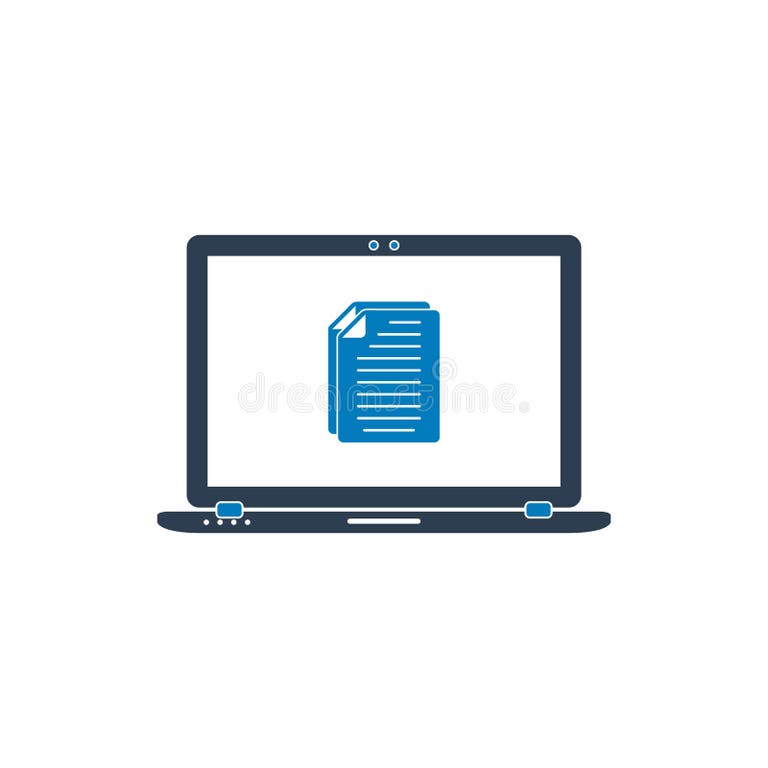 Digital Document Icon. stock vector. Illustration of file - 173524379