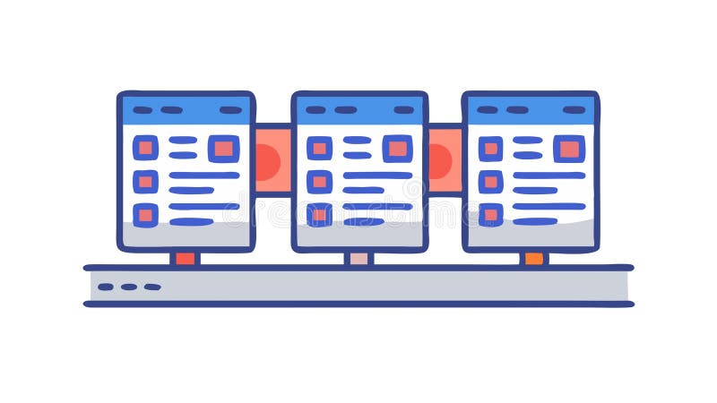 Digital Document Icon stock vector. Illustration of computing - 154239762