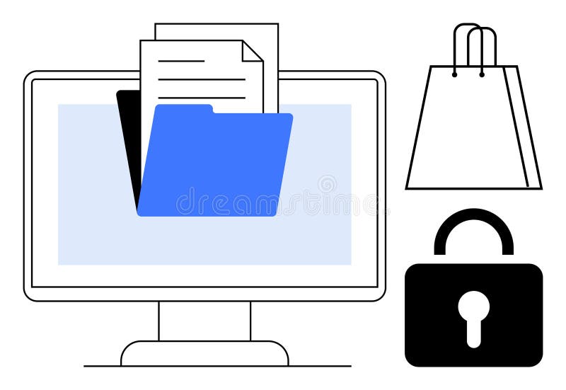 Digital Document Management with Shopping Bag and Secure Lock for ...