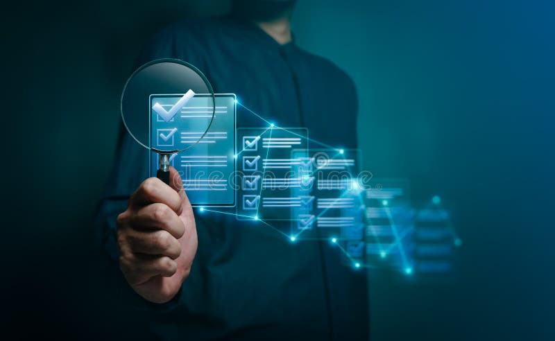 Digital Document Management and Task Completion Concept Stock Photo ... Digital Document Management and Task Completion Concept Stock Photo ...