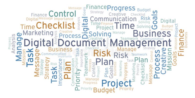 Digital Document Management Word Cloud, Made with Text only. Stock ... Digital Document Management Word Cloud, Made with Text only. Stock ...