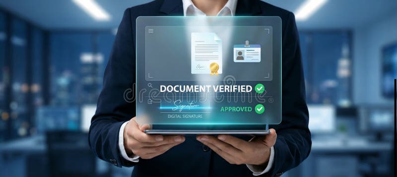 Digital Document Verification Stock Illustrations – 7,027 Digital ...