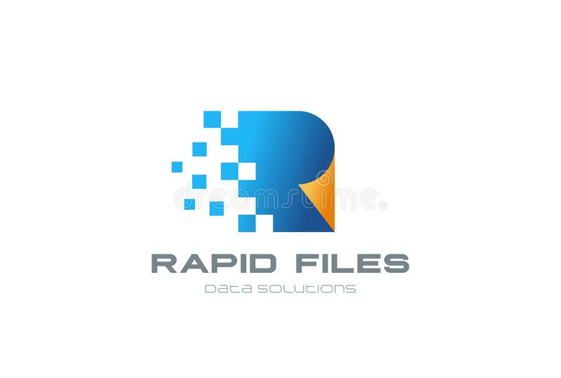 Digital Documents Logo Design Vector File Logotype Stock Vector ...