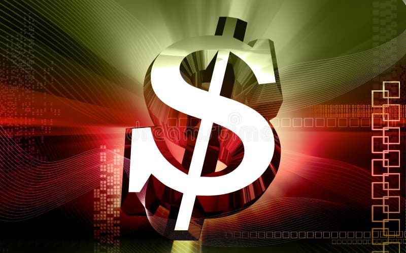 Dollar Signs Background Fading Stock Illustration - Illustration of ...