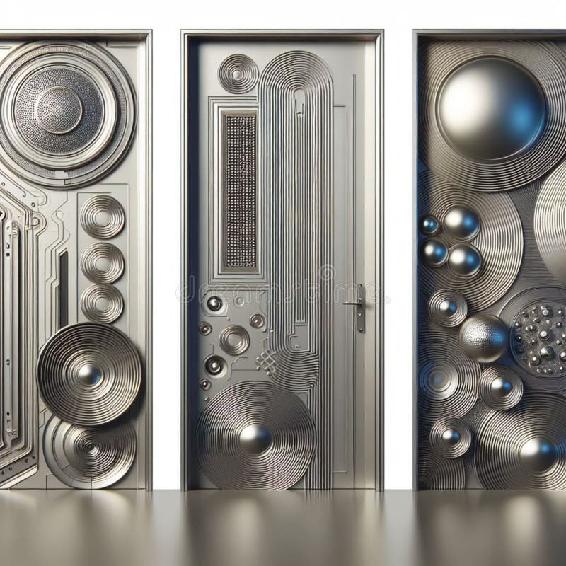Digital Door Design, Heavy Door Design Stock Illustration ...
