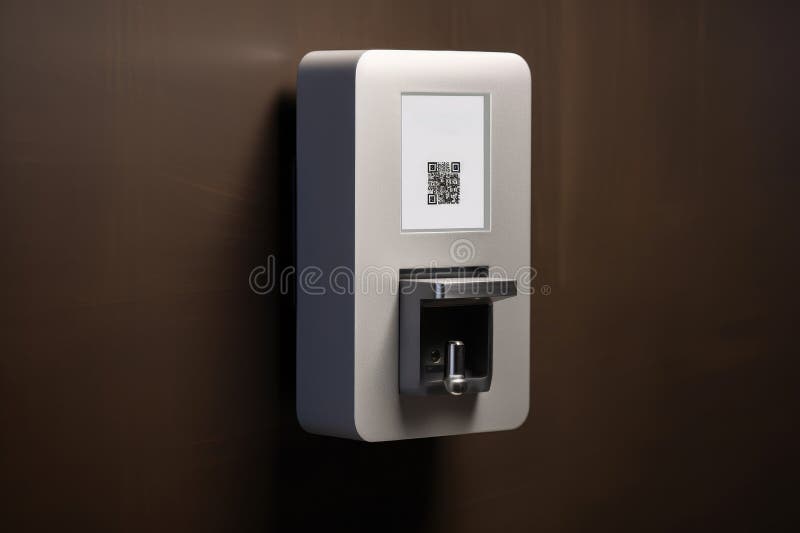 Digital Door Lock, Keyless System of Access Door Stock Illustration ...