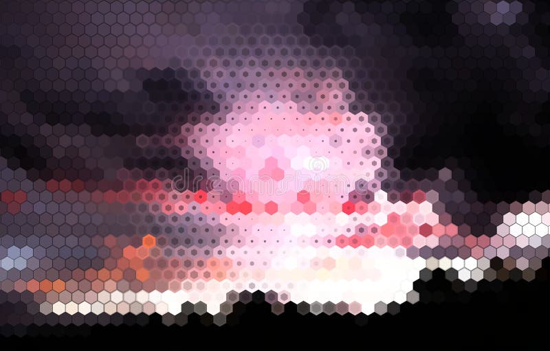 Digital Hex Hexagon Dots Abstract Background Blurs Textures and Shapes ...