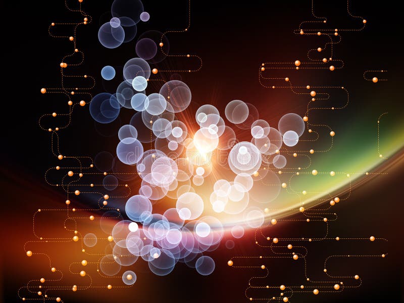 Digital Dots stock illustration. Illustration of information - 213849940