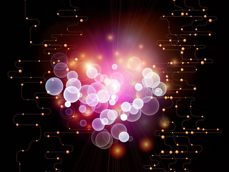 Digital Dots stock illustration. Illustration of science - 213849941