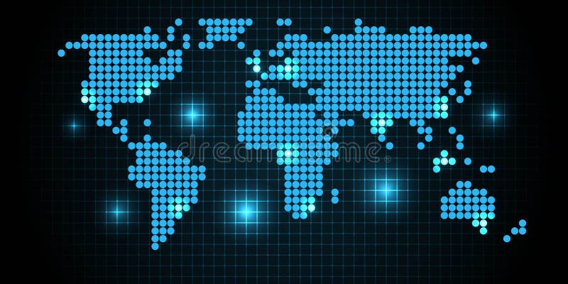 World Travel Map With Airplanes Flight Routes With Red Pins Marker And