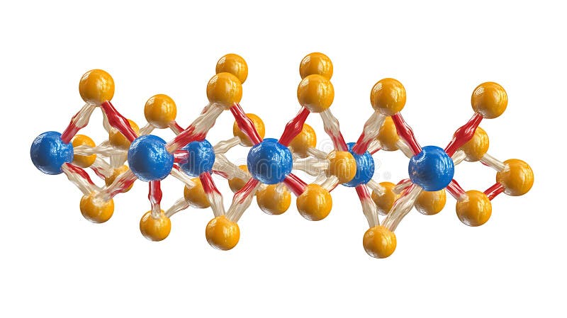 Digital Drawing of Atom with Orbiting Subatomic Particles with White ...