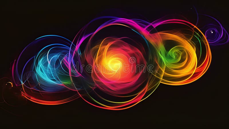 A Digital Drawing Featuring Three Concentric Circles Representing the ...