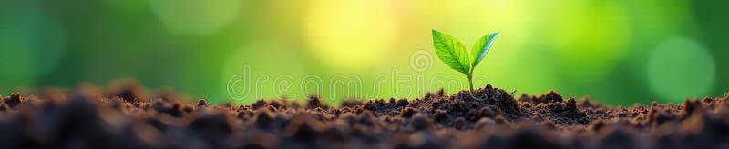 Digital Drawing of Plant Sprout Emerging from Soil, Hand Drawn Style ...