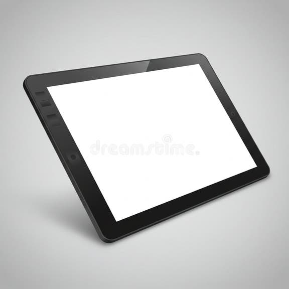 Digital Drawing Tablet with a Sleek, Rectangular Design, Featuring a ...
