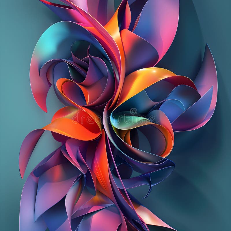 Digital Dreamscape , Abstract Background Design. Stock Illustration ...