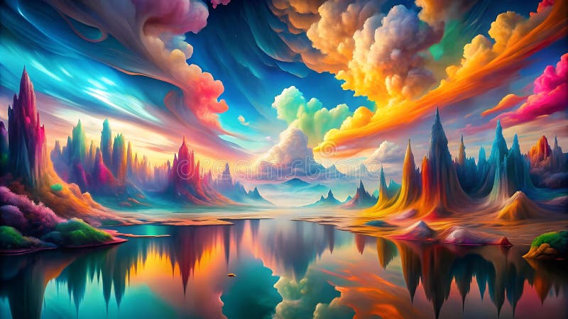 Digital Dreamscape: a Surreal World of Distorted Forms and Colors AI ...