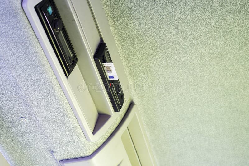 Digital Driver Card in a Truck Tachograph Editorial Photo - Image of ...