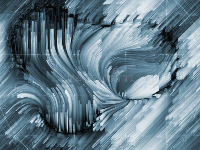Digital Dynamic Abstraction Stock Illustration - Illustration of ...