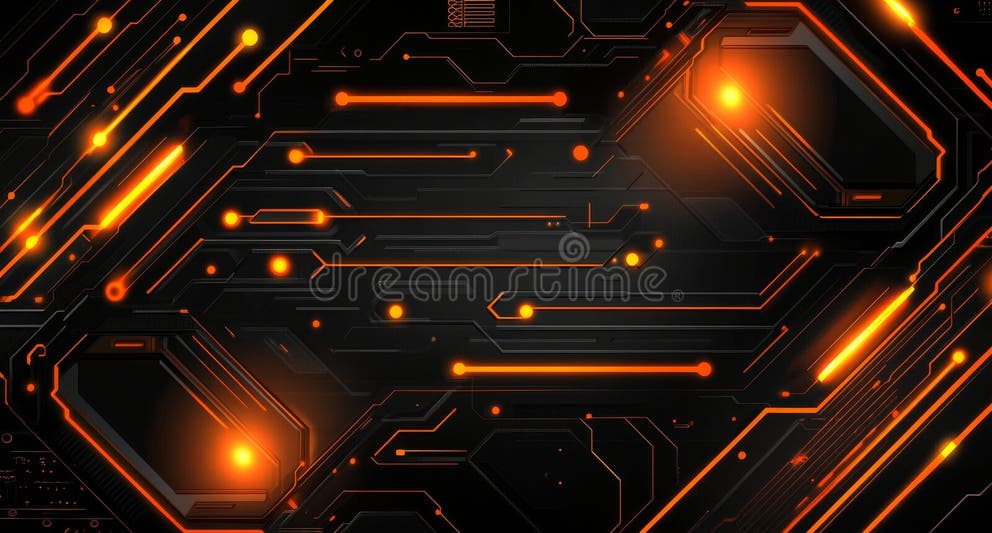 This Digital Dynamic Wallpaper is a Printed Circuit Board with Depth of ...