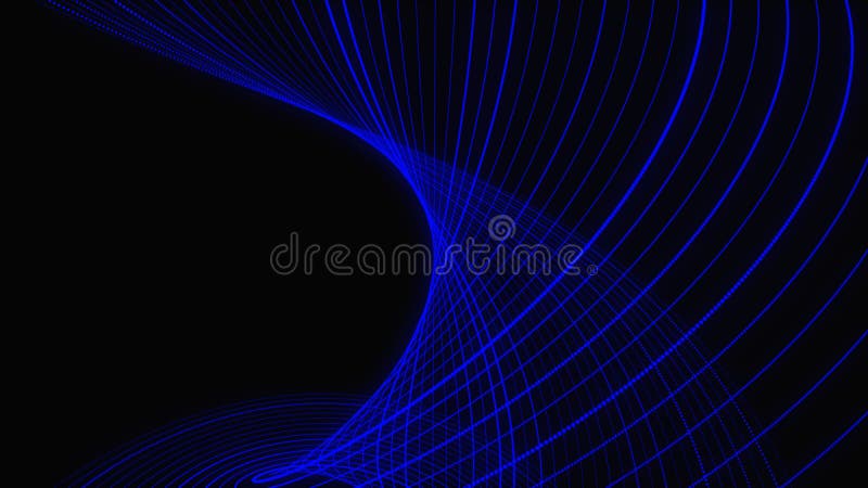 Digital Dynamic Wave of Dots. Purple Twist Dot Wave. Connecting ...