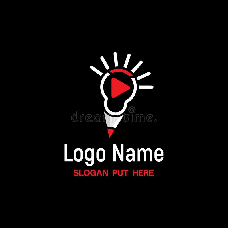 Digital E Learning or Video Editor Logo Design Template Vector Eps ...
