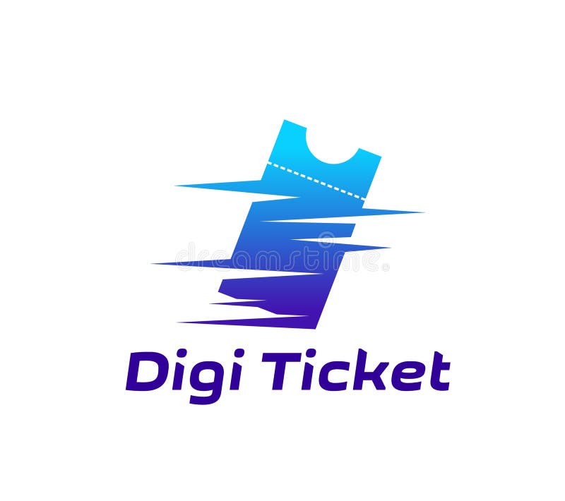 Digital E Ticket Icon Represents Innovation Stock Vector - Illustration ...
