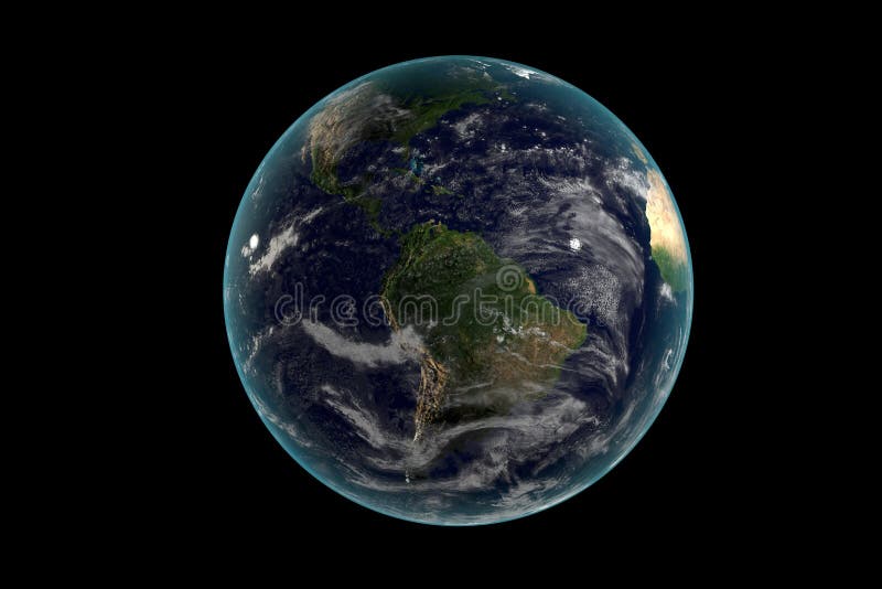 Digital Earth in Motion. Nice 3D Rendering Stock Illustration ...