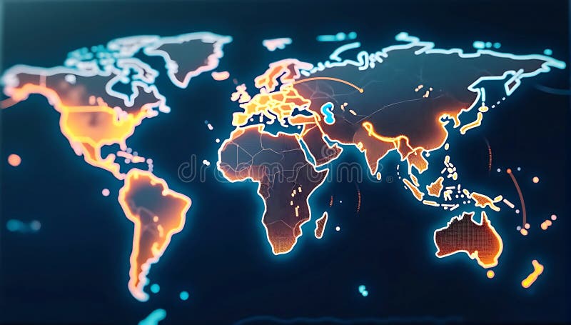 A Digital Earth Showing Live Climate Data Streams Such As Temperature ...