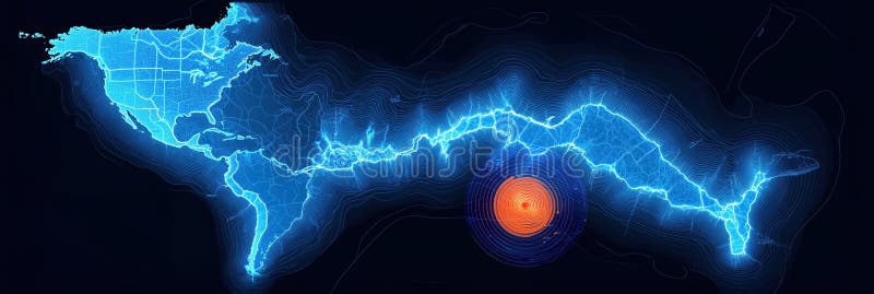 Digital Earthquake Prediction Map with Focus on Seismic Activity Stock ...