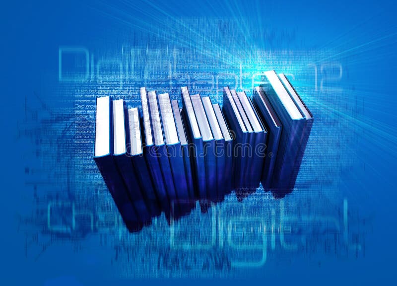 Digital ebooks stock illustration. Illustration of literature - 22927143