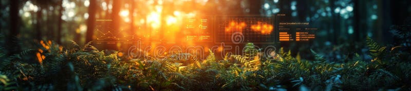 Digital Eco-Dashboard Tracking Sustainability Metrics in Nature Stock ...