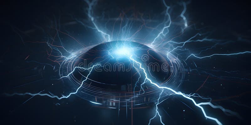 The Digital Ecosystem Dynamic Lightning Cinematic Generative AI Stock ...