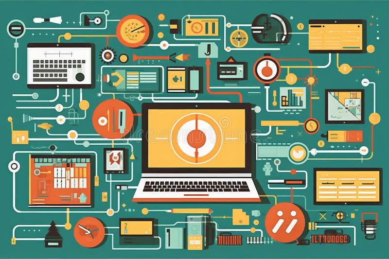 Digital Education Concept Created with Generative AI Technology Stock ...