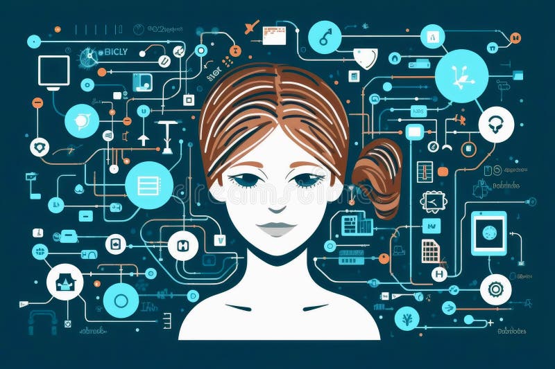 Digital Education Concept Created with Generative AI Technology Stock ...