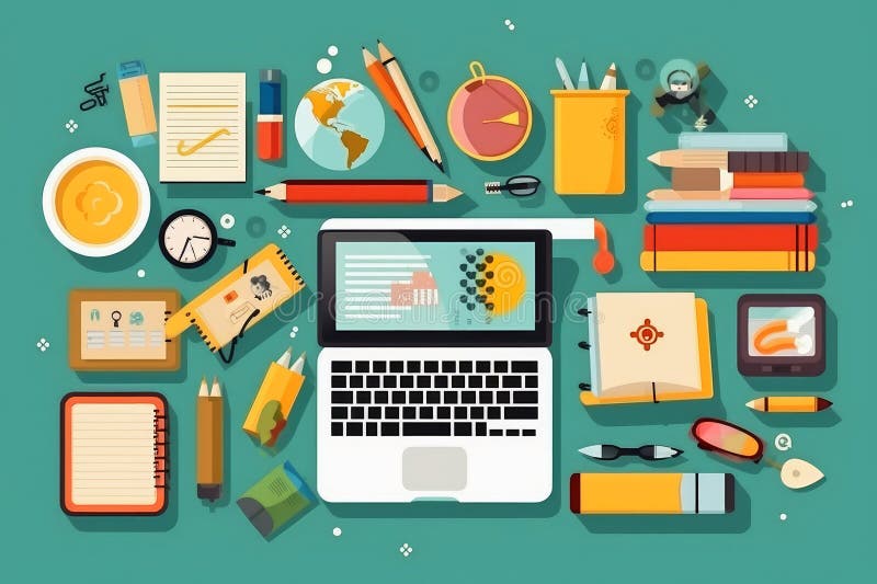 Digital Education Concept Created with Generative AI Technology Stock ...