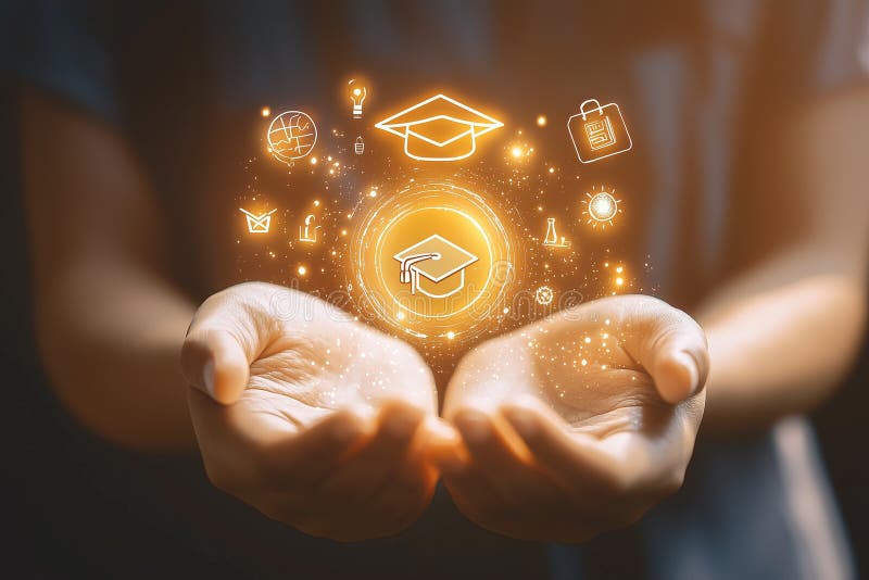 Digital Education and Learning Concepts Stock Illustration ...