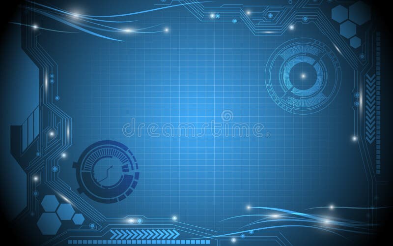 Digital Electric Abstract Background Stock Vector - Illustration of ...