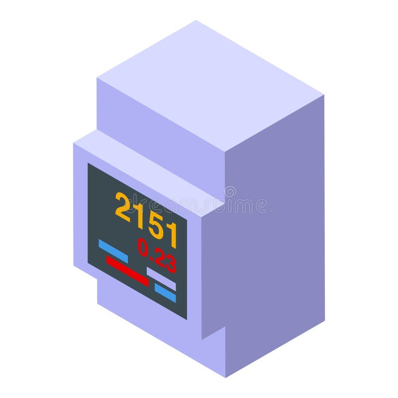 Digital Electric Meter Showing Electricity Consumption Data Stock ...
