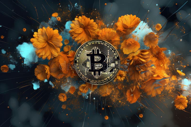 Digital Electronic Coins Close-up, Virtual Money Stock Photo - Image of ...