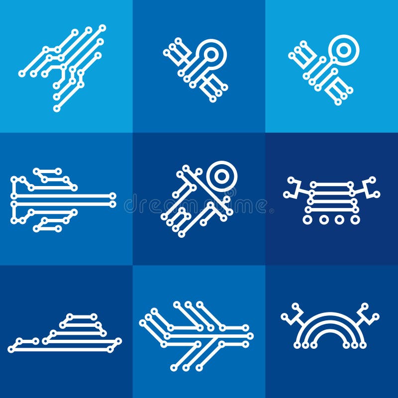 Blue Icons Technology Stock Illustrations – 85,550 Blue Icons ...