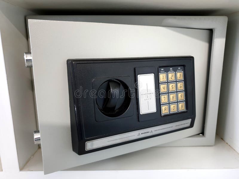 Digital Electronic Password Safe Box Keypad Lock Stock Photo - Image of ...