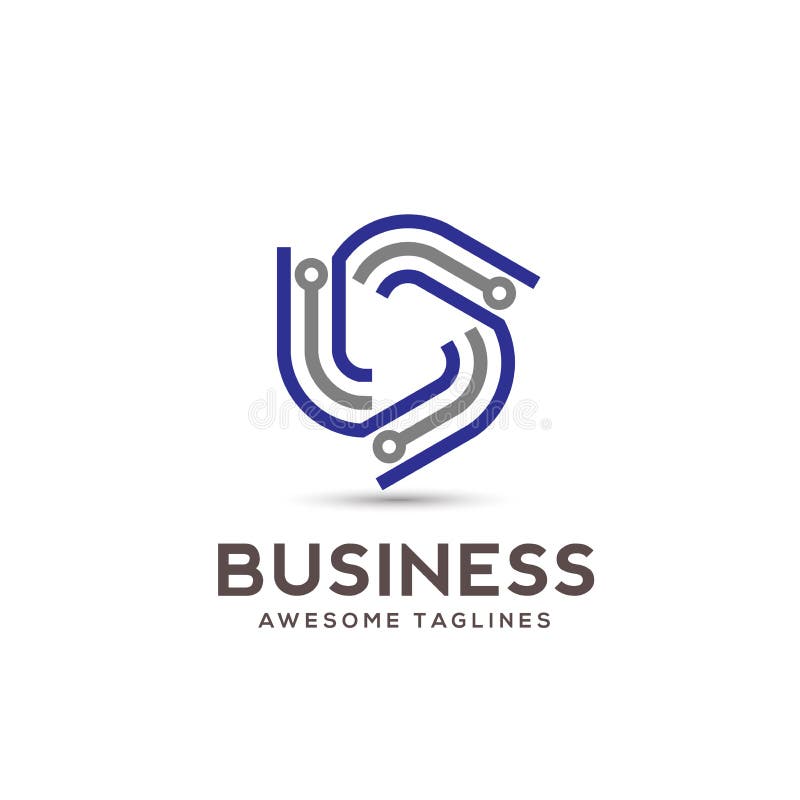 Digital Electronics Logo Design Stock Vector - Illustration of concept ...