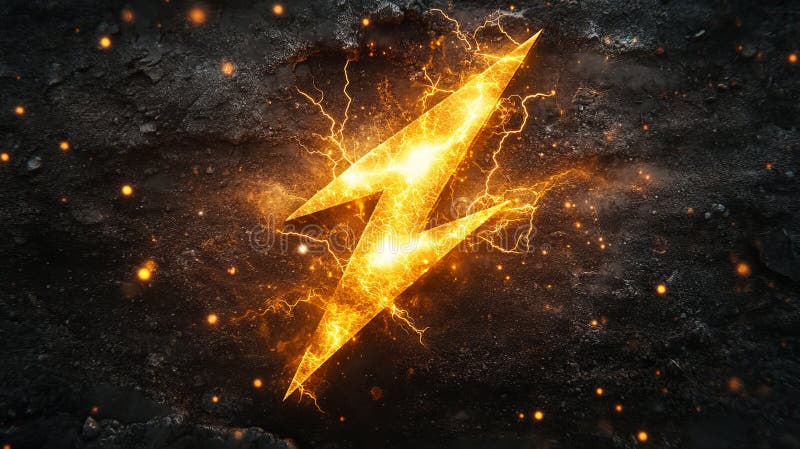 Digital Elements Combine To Create a 3D Illustration of a Thunder Storm ...