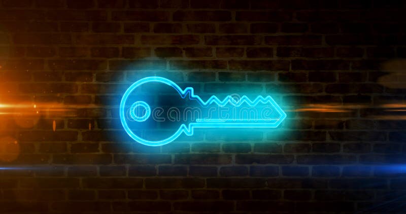 Key Encryption Symbol Abstract 3d Illustration Stock Illustration ...