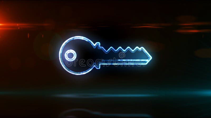 Key Encryption Symbol Abstract 3d Illustration Stock Illustration ...