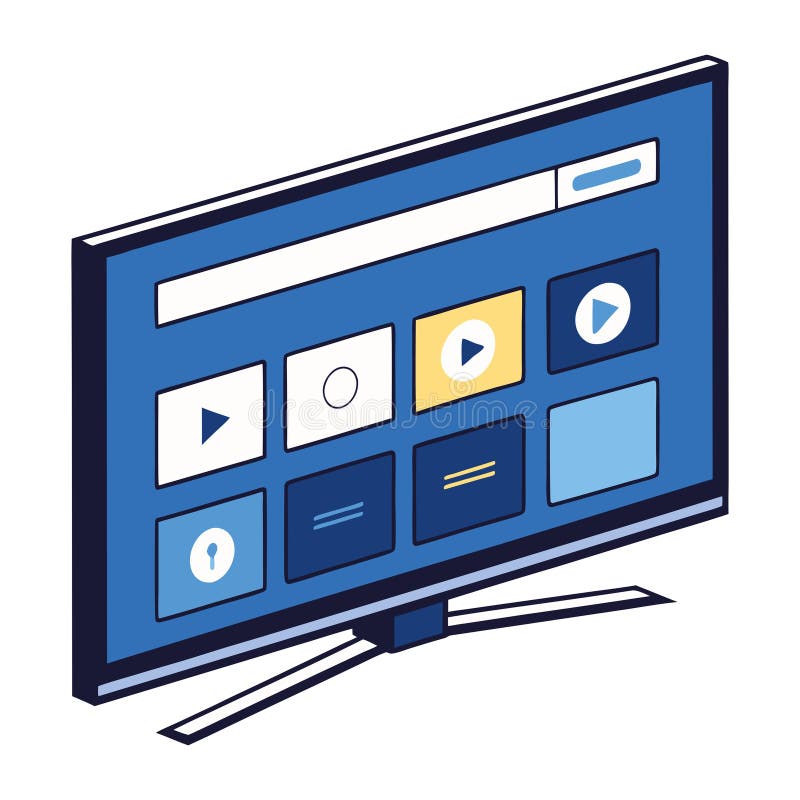 Digital entertainment hub stock vector. Illustration of technology ...